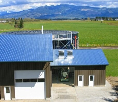 Biogas plant features high-yield digester, efficient CHP engine, and ...