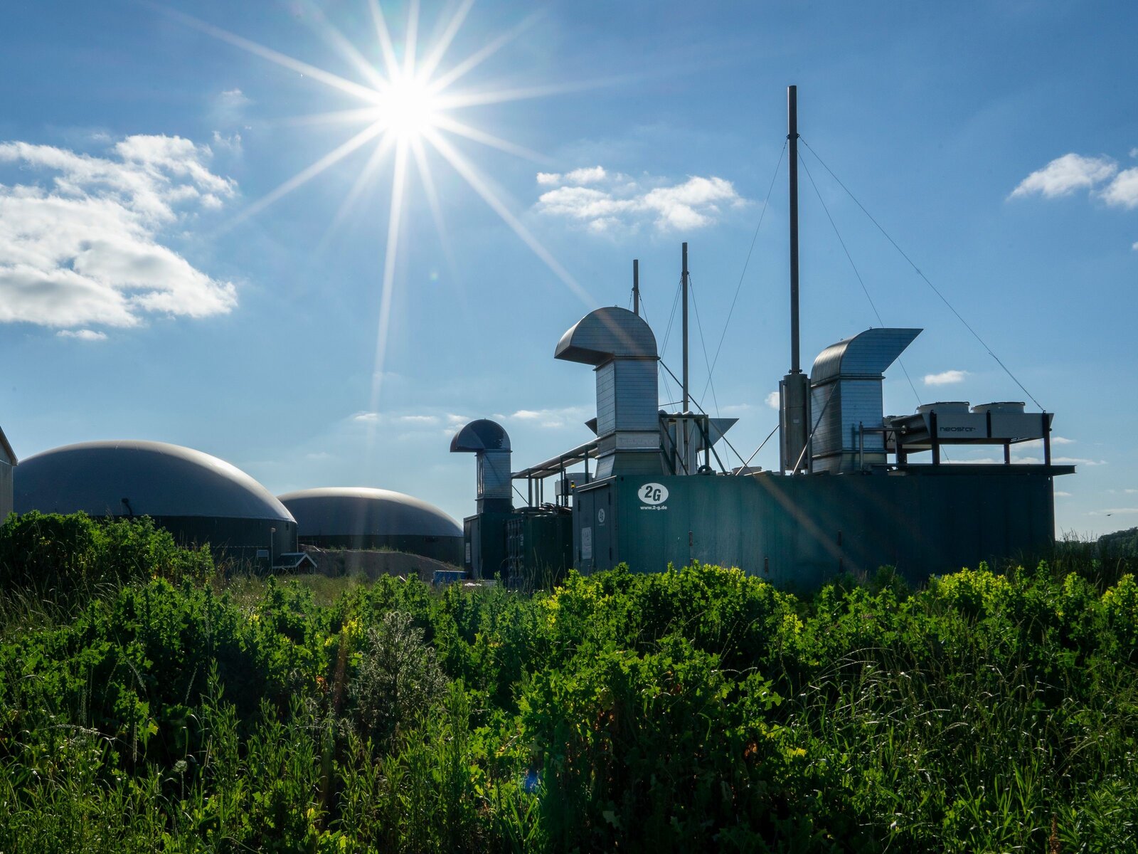 The farm receives off-farm waste and converts it into power and ...