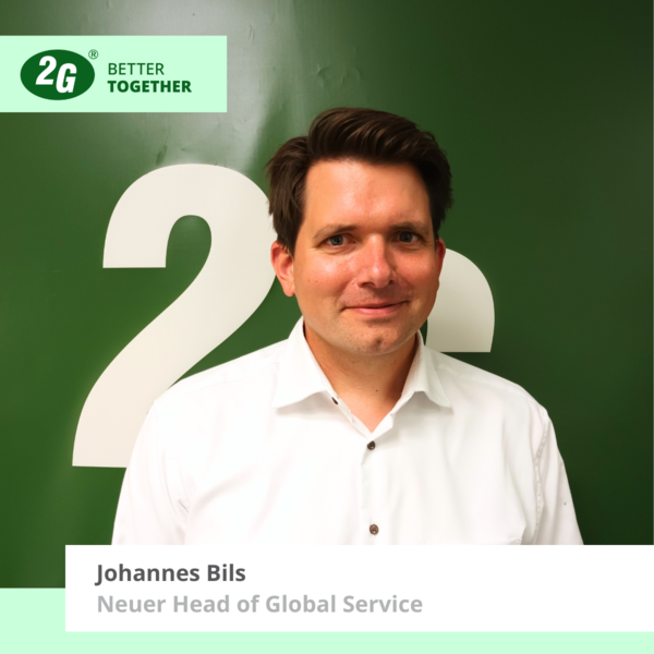 Neuer Head of Global Service: Willkommen Johannes Bils : 2G Energy AG