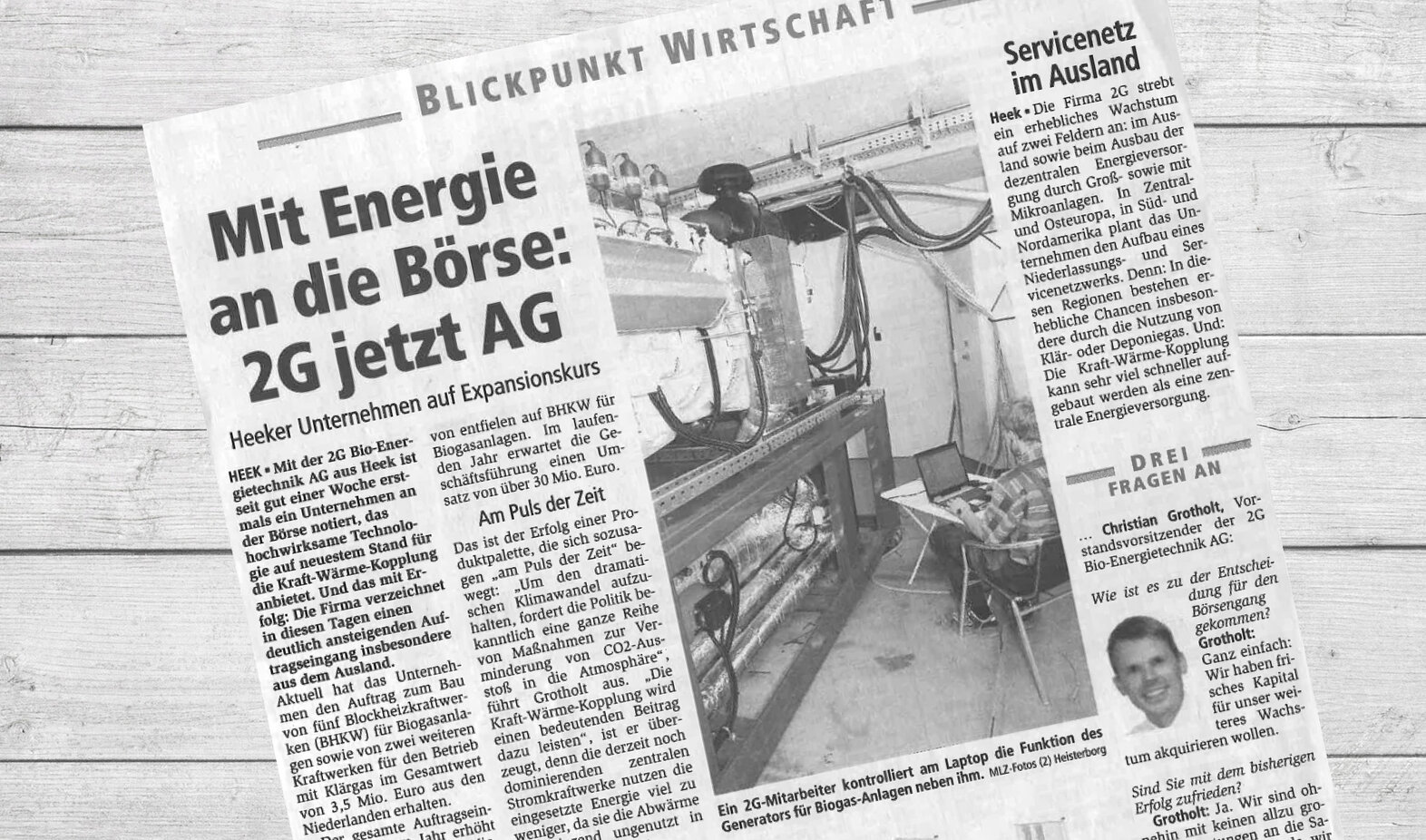 History | The milestones in the history of 2G Energy